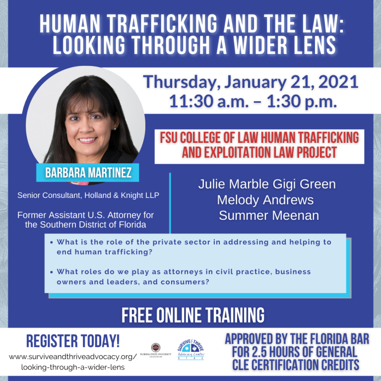 Human Trafficking and the Law: Looking Through a Wider Lens - Survive ...