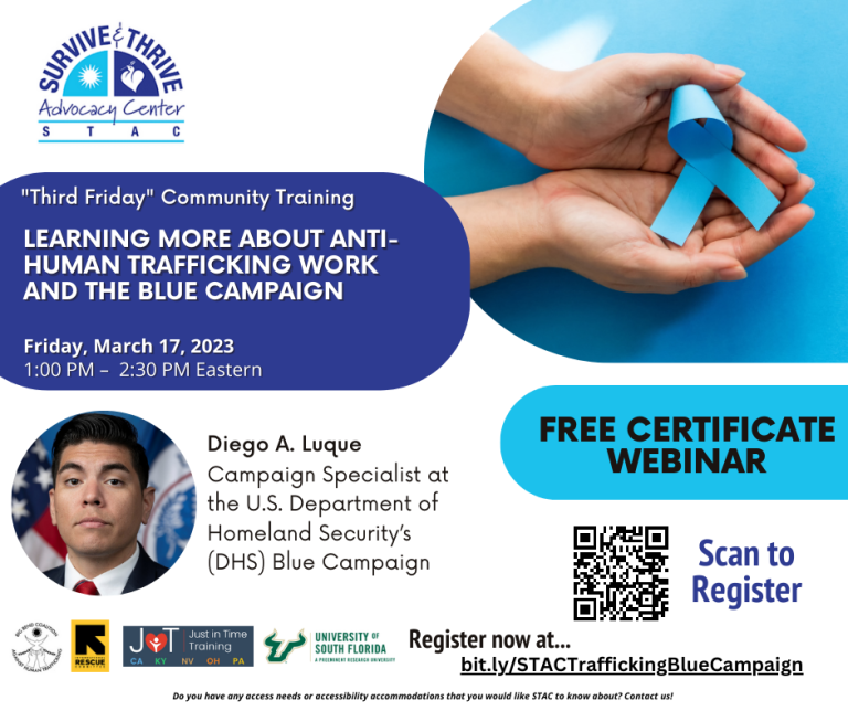 Learning More About Anti-Human Trafficking Work and the Blue Campaign ...