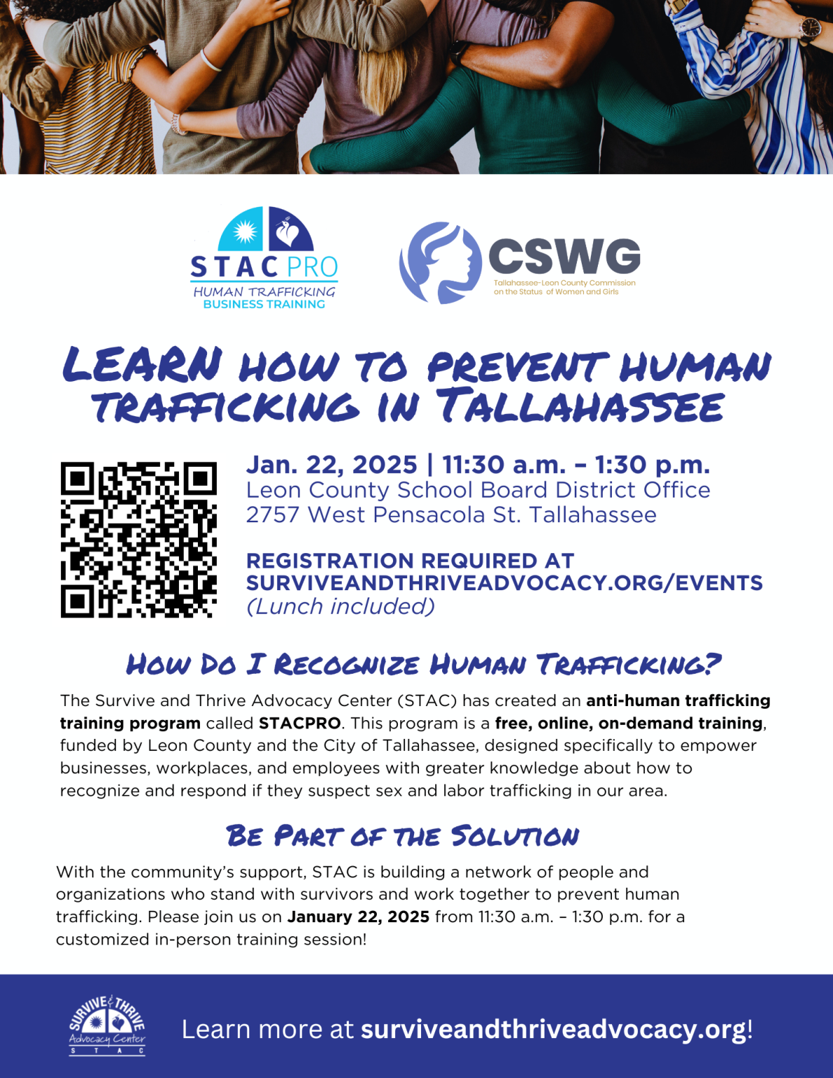 Learn How to Prevent Human Trafficking in Tallahassee (Rescheduled to ...